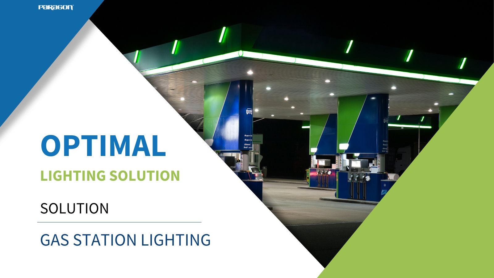 Gas station lighting solution - Paragon