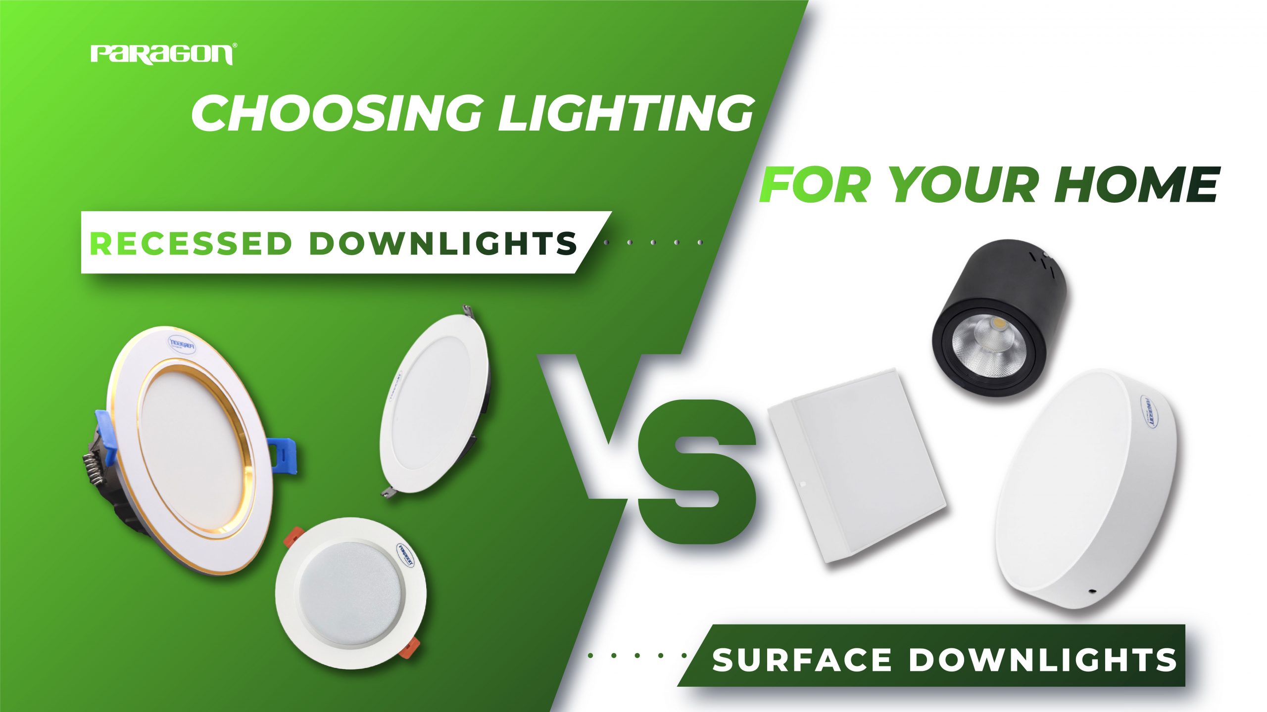 Recessed Downlights or Surface-Mounted Downlights?
